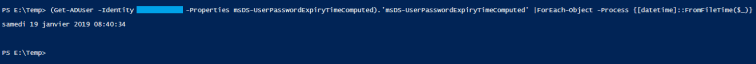 How to find a user’s password expiration date with PowerShell